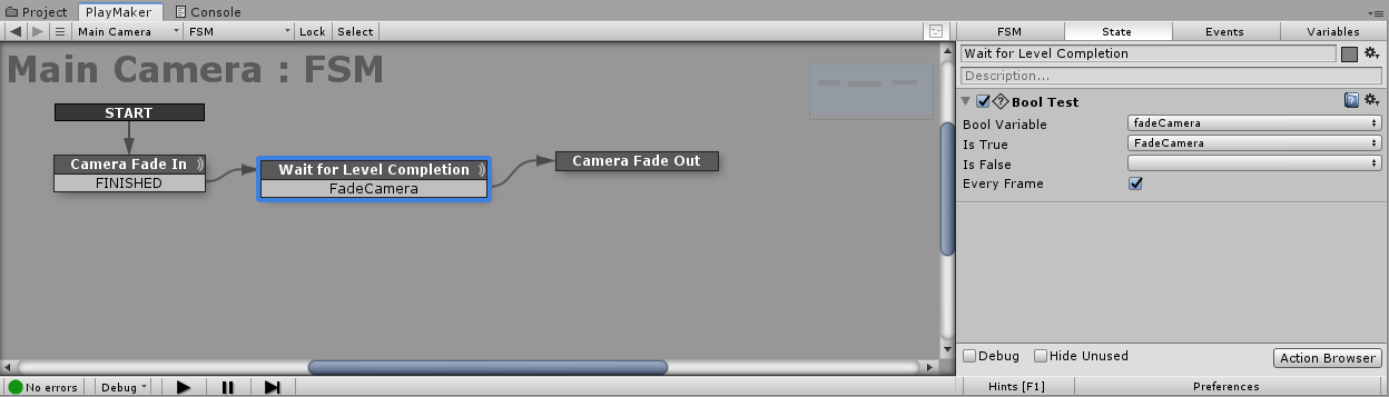 PlayMaker camera fade in/out blinks after fade is complete – Unity ...