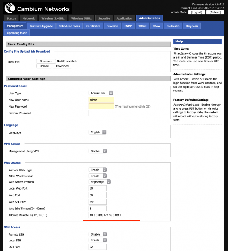 Cambium R195W cnPilot Routers Randomly Dropping | Incredigeek
