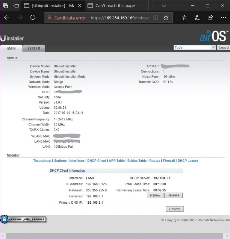 Ubiquiti U Installer Screenshots and Configuration Interface | Incredigeek